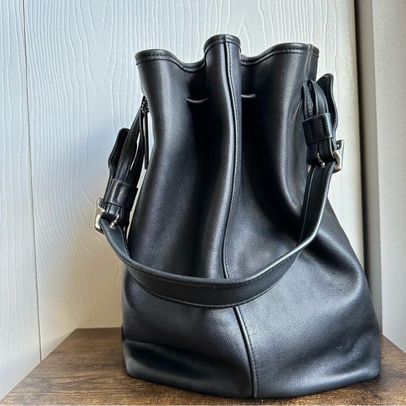 Coach | Bags | Vintage Coach Drawstring Bucket 966 Shoulder Bag In ...
